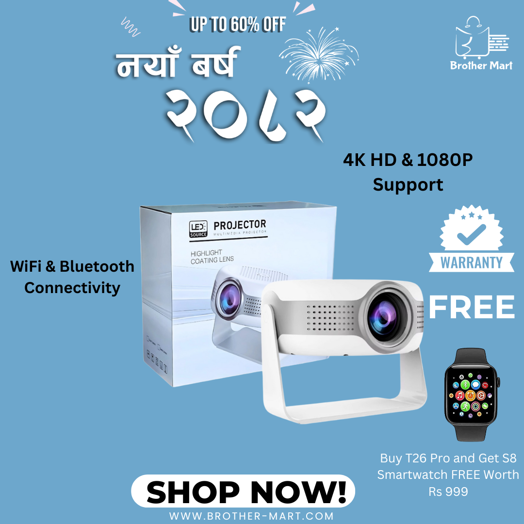 T269 Pro Smart Portable Projector - Projector Price in Nepal – Brother-mart